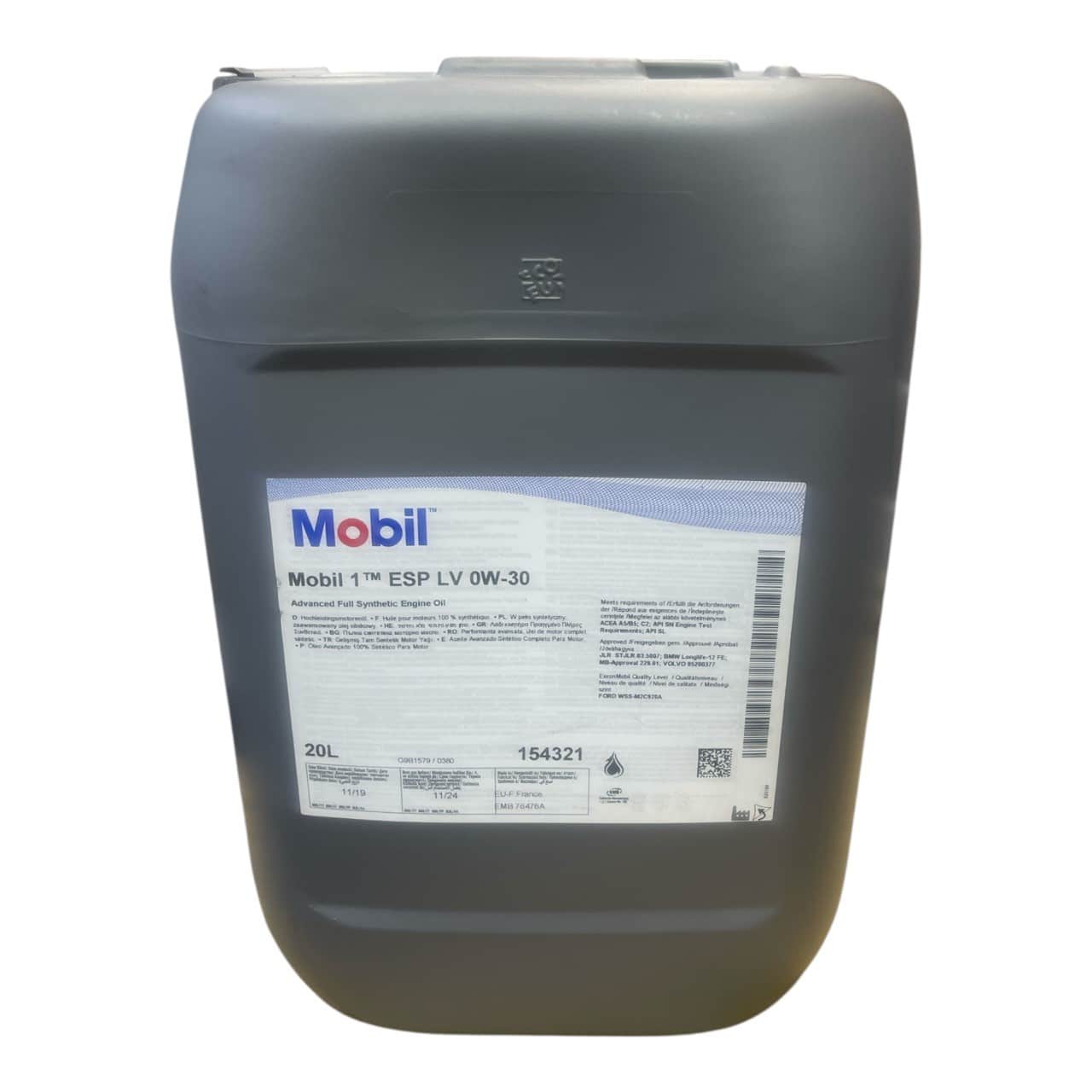 Mobil 1™ ESP LV 0W-30 20L - Ampol Sorell Service Station